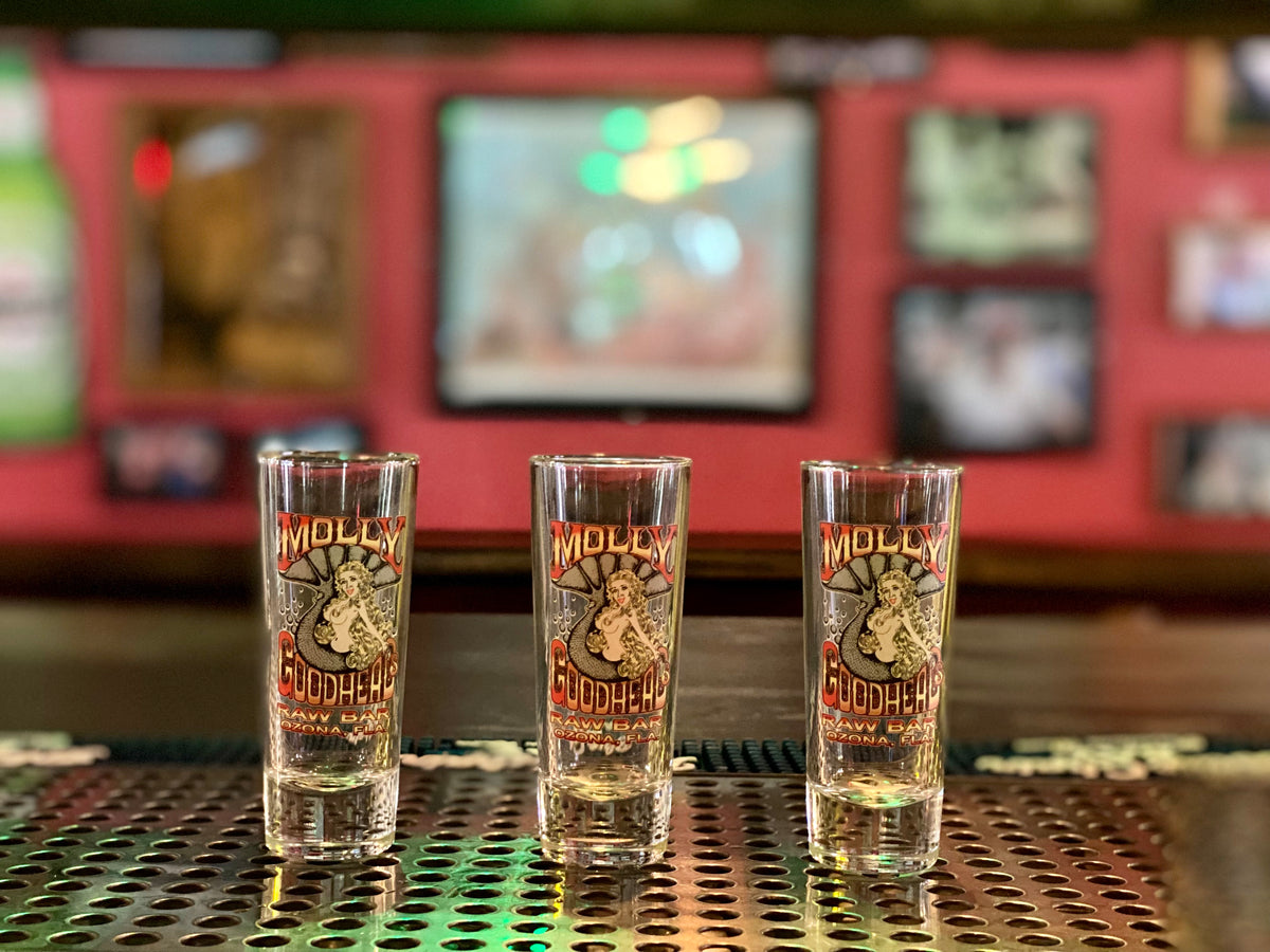 Molly's Shot Glass – Molly Goodheads Raw Bar